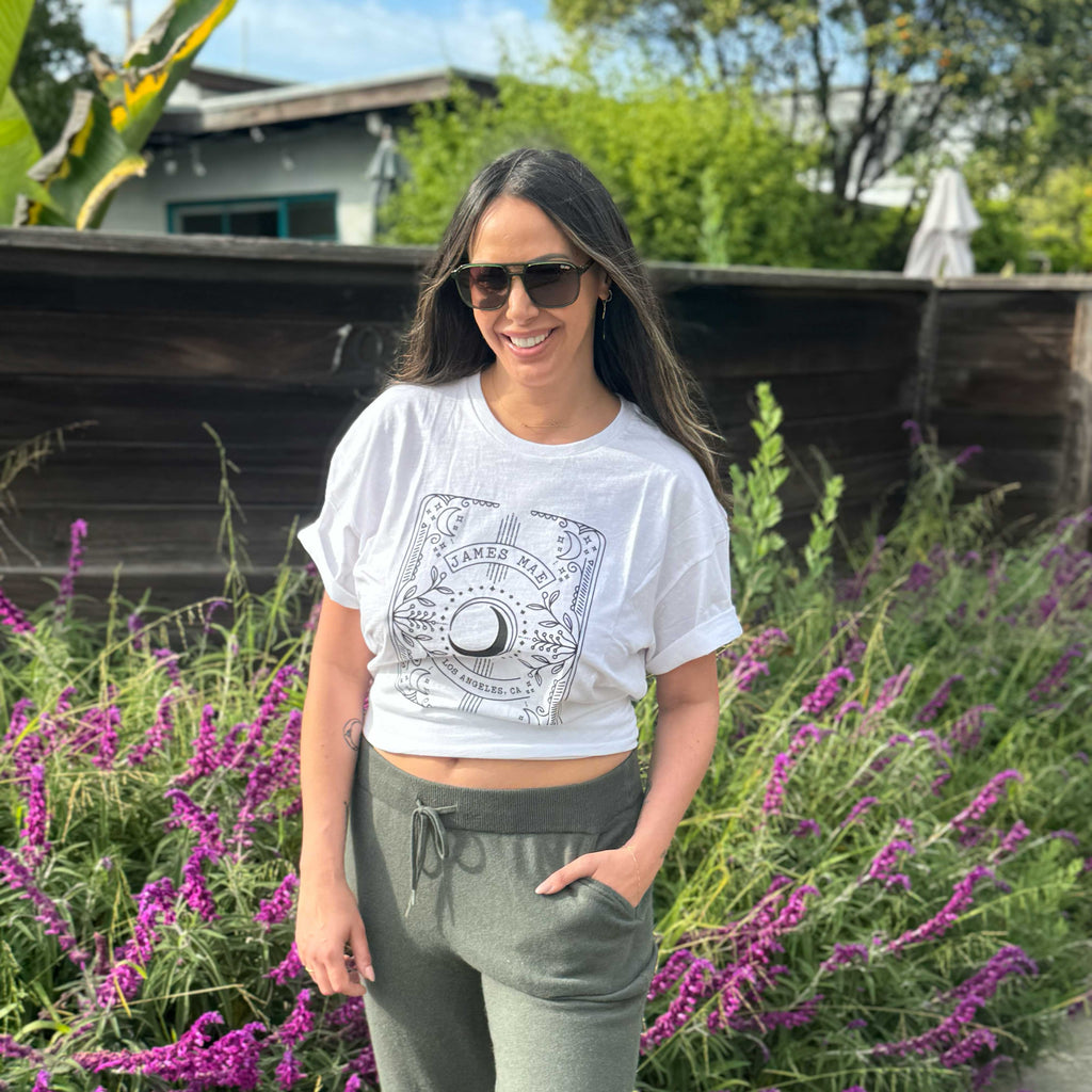 James Mae Tarot White Oversized Tee – james mae